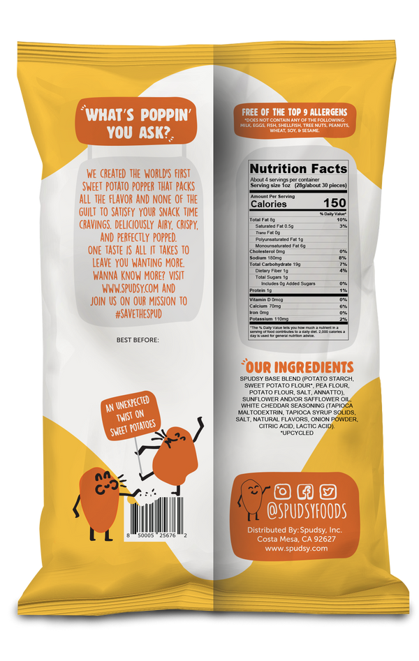 White Cheddar Sweet Potato Poppers