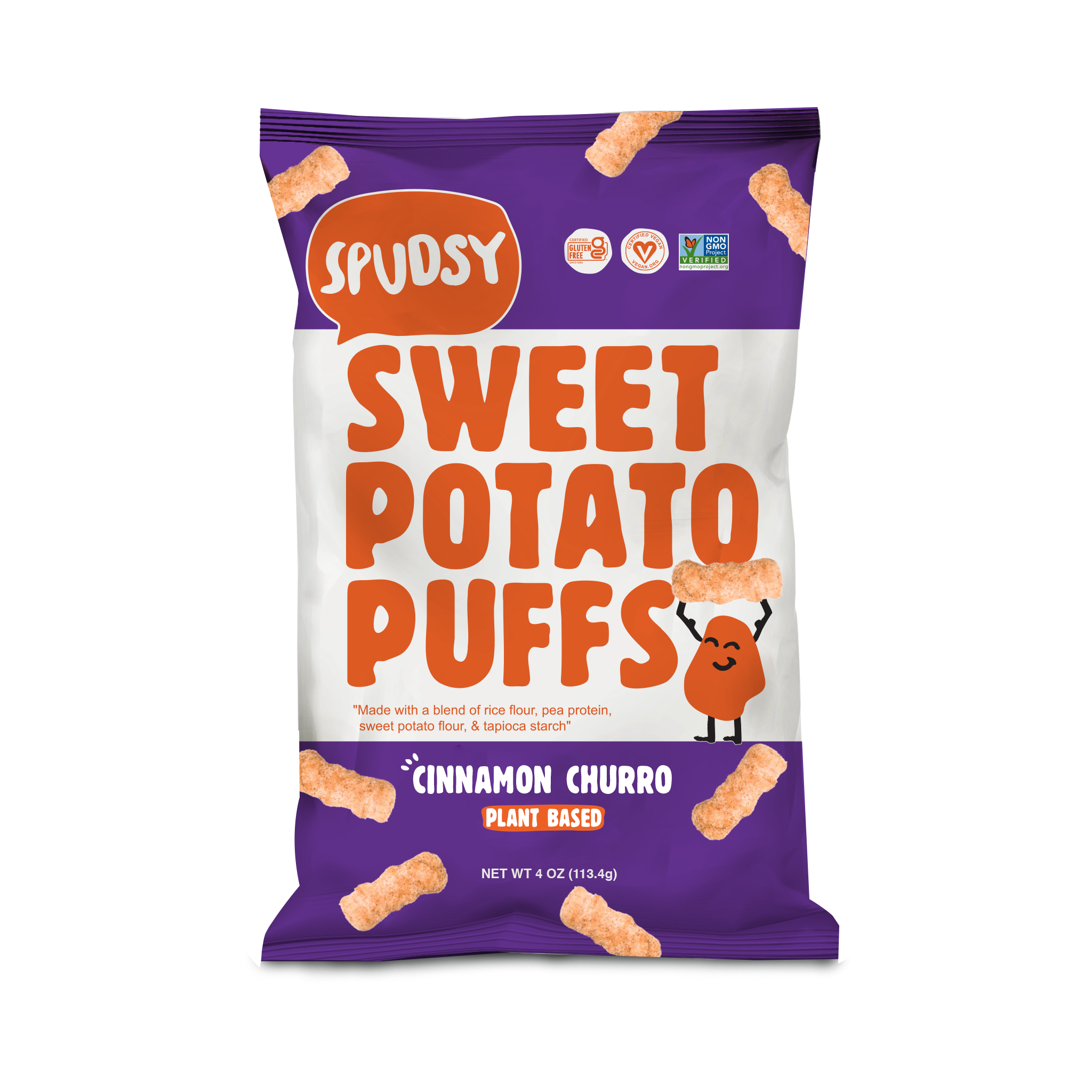 Cinnamon Churro Sweet Potato Puffs - Spudsy